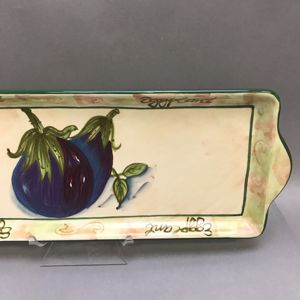 Eggplant Centerpiece Tray (18.5x7) – Main Street Estate Sales