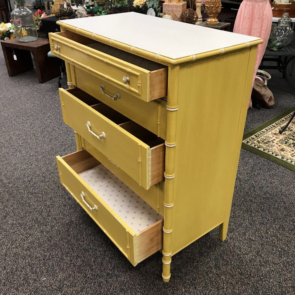 Thomasville Yellow Highboy Dresser 5 Drawer (45x36x19) – Main Street ...